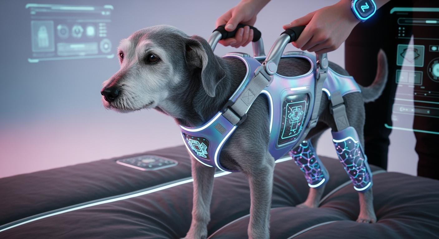 Dog lift harness for back legs for senior dogs helps support mobility ...